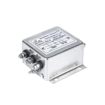 China YX81G1-20A-S M4 Screw Output Filter 3 Phase RFI Filter For Three-phase Inverter for sale