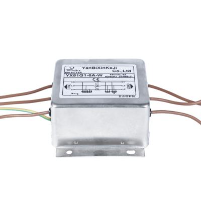 China 1A~10A 3 Phase EMI Filter EMC Power Line Filter For Power Drive Systems for sale