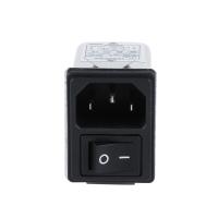 China 0.4mA Low Leakage Current IEC Inler Filter With Switch 1A,3A,6A EMI Filter for sale