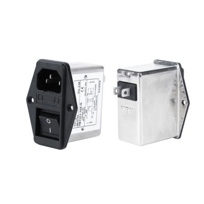 China Durable Low Pass EMI Filter , IEC Inlet Screw Noise Filter CE ROHS Approval for sale