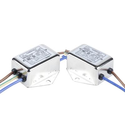 China Low Pass AC 250V Socket EMI Filter 10A For Electrical Equipment for sale