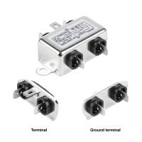 China Low Pass Electrical Equipment AC 250V Socket EMI Filter 10A for sale