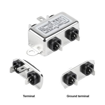 China Low Pass Electrical Equipment AC 250V Socket EMI Filter 10A for sale