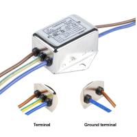 China 6A 250VAC EMC Single Line Filter Low Pass Emi Filter For Power Supply for sale