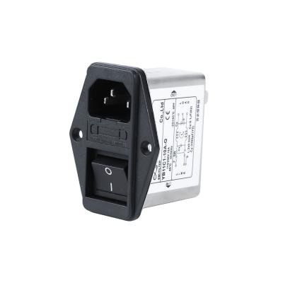 China Double Fuse 220V 10A IEC Inlet Plug In RFI Filter For Medical Equipment for sale