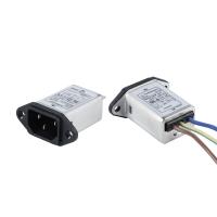 China 10A IEC 320 Inlet Filter High Efficiency Plug In RFI Filter For Household Equipment for sale