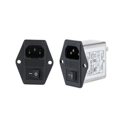 China YB12C9-4A-Q Three In One IEC Inlet Filter Power Entry Module Filter for sale
