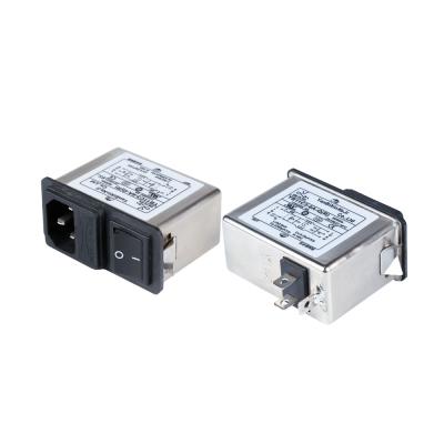 China UL Approve Three In One Socket Filter Plug In EMI Filter For Power Supply for sale