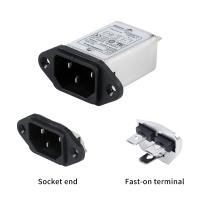 China 250V IEC 320 Inlet Filter 0.4mA Low Leakage Current Socket Output Filter for sale
