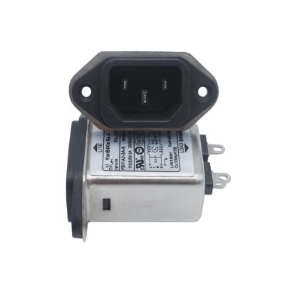 China EMI Noise Filter IEC 320 Socket Plug In Filter 250VAC For Power Equipment for sale