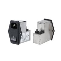 China IEC 60529 Power Entry Module Filter EMI Noise Filter With Socket Switch And Fuse for sale