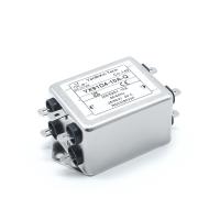 China Fast On Terminal Out Three Phase EMI Filter YX91D4 10A  Four Line Filter For Photovoltaic System for sale
