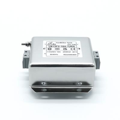 China YB12F2 15amp 220V Single Phase Filter Din Rail RFI Filter For Automation Equipment for sale
