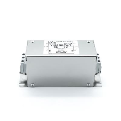 China YX81G2 7A Terminal Block EMI Filter Three Phase Three Line Filter For Frequency Inverter for sale