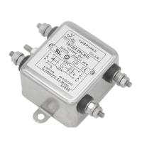 China Enhanced 20A AC/DC Single Phase EMI Filter Wide Frequency Range Of 150KHz-30MHz for sale