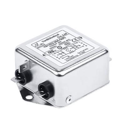 China 20A Single Phase EMI Filter High-Frequency Noise Absorption Power Filter With Enhanced Resistance for sale