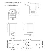 China Excellent Performance 1A/3A/6A/10A Double Fuse Inlet Ac Power Line EMI Filter For Medical Equipment for sale