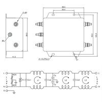 China Excellent Performance 20A-200A EMI Noise Filter Especially Designed For 50/60HZ Inverter for sale