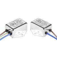 China AC Single Phase General EMI Filter 220V 1A~10A Power Line Filter For Oscillograph for sale