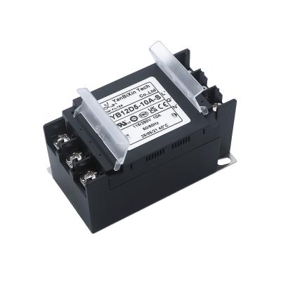 China YBX New Type Single-Phase Filter Safe Plastic Housing EMI/EMC Filter With Terminal Block Cover for sale