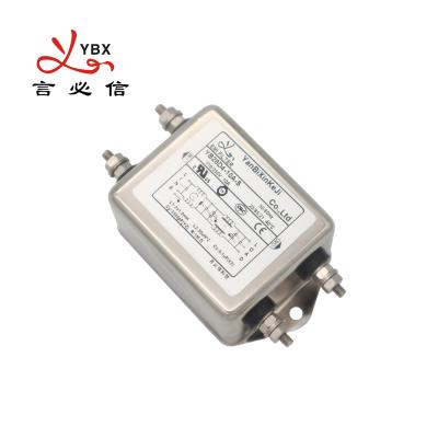 China Single Phase Emi Power Filters 3A 6A 10A Bolts AC Low Pass Filter for sale