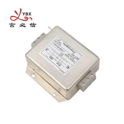 China EMI Suppression Filter Three Phase RFI Filter 440V 10~50A  For Wind Energy System for sale