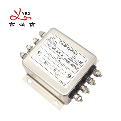 China 380V~440V 10A Three Phase Filter M4 Screw EMI/EMC Filter For Drive for sale