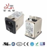 China YB-B Series 10A IEC Inlet Filter With Switch EMI Noise Filter For Electronic Equipment for sale