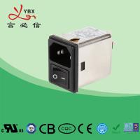 China 2 Fuse Screw Mount Inlet Ac Power Socket Filter 1 - 10A 220v 50/60Hz Oprating Frequency for sale