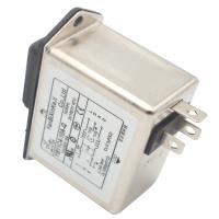 China Low pass Low-frequency IEC inlet EMI Filter With fuse-holder and switch with light for sale