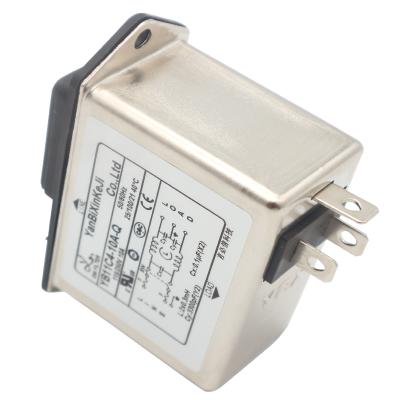 China Low pass Low-frequency IEC inlet EMI Filter With fuse-holder and switch with light for sale