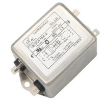 China YB-D4 Low Pass EMI EMC Filter 115V 250V Fast On Terminal Single Phase Filter For Office Automation for sale
