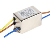 China YB12D1 3A Wire Lead EMI Filter Single Phase Power Line Filter For Electromechanical Equipment for sale
