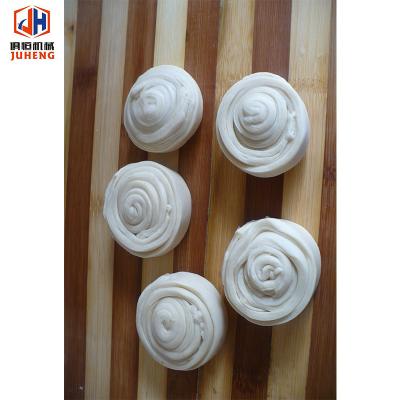 China Automatic Frozen Roti Canai Making Machine Lachha Paratha For Food Factory 8000pcs/H for sale