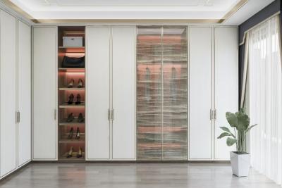 China Modern Custom Walk-In Closet Minimalist Changing Room Wardrobe Inner Decoration for sale