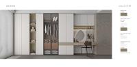 China Luxury Custom Walk-In Closets Wooden Storage System With Lighting for sale