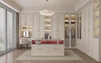 China Turnkey Whole House Customization Light French Style Modular Kitchen Cabinet Systems for sale
