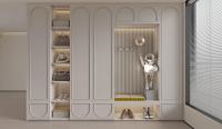 China Wood Glass Bespoke Walk-In Wardrobe Storage Systems With Smart Organization for sale