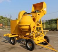 China 4 Wheel 350L Concrete Mixer 3KW Self Loading Convenient Mobile Concrete Mixer for sale