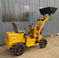 China 1.5Ton Multifunctional Small Loader Four Wheel Mini Front End Diesel Backhoe Agricultural Loader for sale