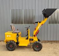 China 1.5Ton Multifunctional Small Loader Four Wheel Mini Front End Diesel Backhoe Agricultural Loader for sale