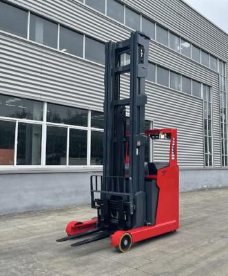 China 1.5 Ton Seated Electric Reach Truck 8000mm Lift Height High Performance Mast Forklift for sale