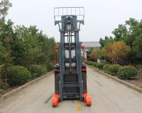 China 1.5 Ton Seated Electric Reach Truck 8000mm Lift Height High Performance Mast Forklift for sale