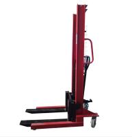 China 1000kg 3000kg Hydraulic Manual Hand Pallet Stacker 1600mm Lifting Height for sale
