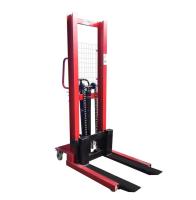 China 1000kg 3000kg Hydraulic Manual Hand Pallet Stacker 1600mm Lifting Height for sale