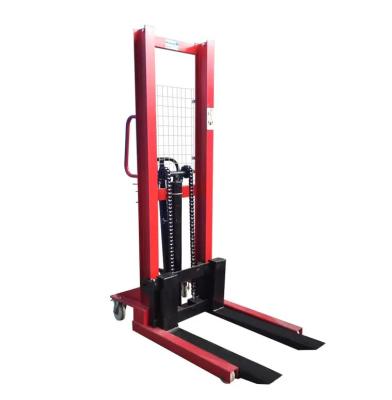 China 1000kg 3000kg Hydraulic Manual Hand Pallet Stacker 1600mm Lifting Height for sale