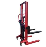 China 1000kg 3000kg Hydraulic Manual Hand Pallet Stacker 1600mm Lifting Height for sale