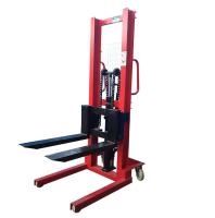 China 1000kg 3000kg Hydraulic Manual Hand Pallet Stacker 1600mm Lifting Height for sale