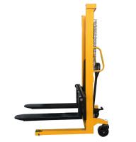 China Hydraulic Hand Stacker 1000kg 1600mm Lifting Height Manual Forklift for Warehouse for sale