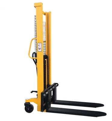China Hydraulic Hand Stacker 1000kg 1600mm Lifting Height Manual Forklift for Warehouse for sale